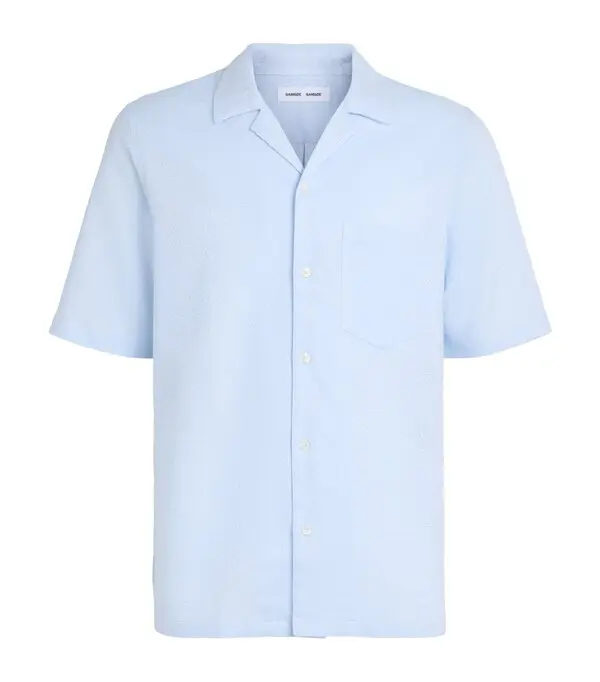 SAMSØE SAMSØE Organic Cotton Jacquard Saoscar Shirt