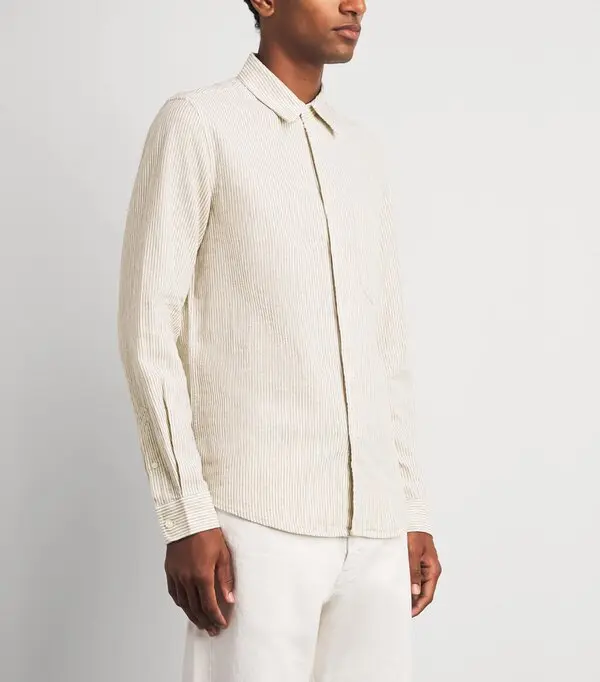 SAMSØE SAMSØE Linen-organic Cotton Stripe Saliam Shirt