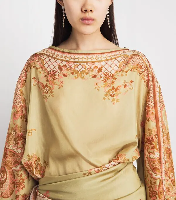 Zimmermann Silk Aster Tunic Midi Dress