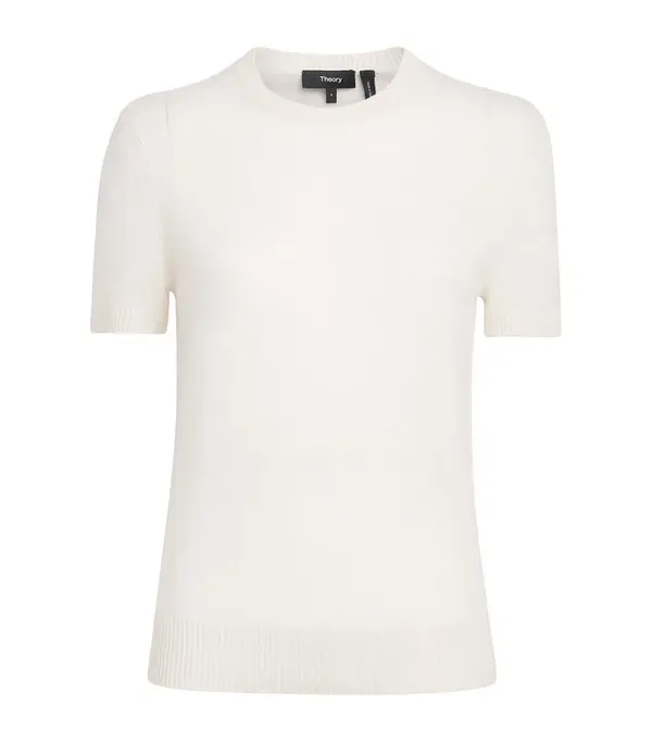 Theory Cashmere T-shirt Sweater - Ivory