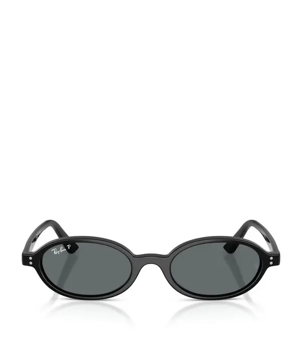Ray-ban Rb4472 Khal Oval Sunglasses - Black