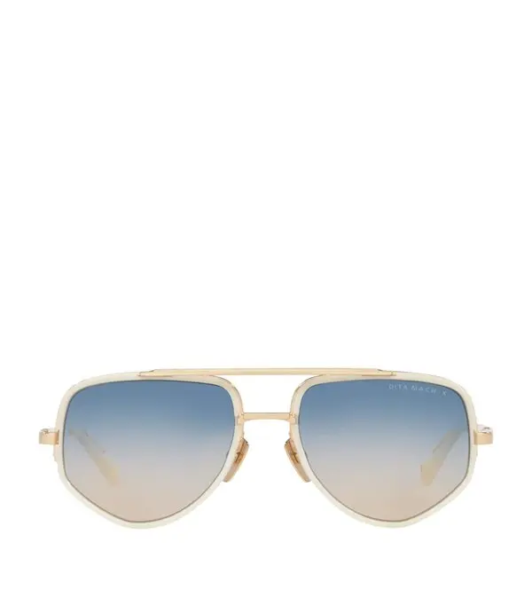 Dita Mach X Pilot Sunglasses - White