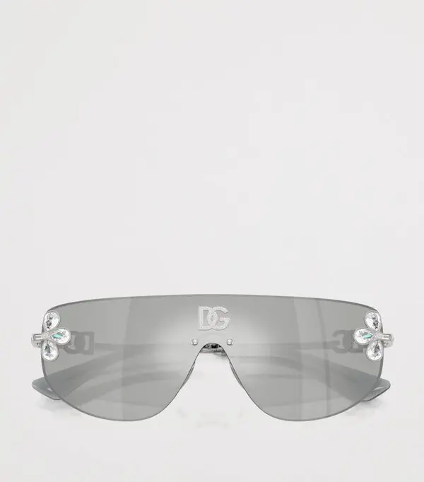 Dolce & Gabbana Metal Dg2333b Rectangle Sunglasses