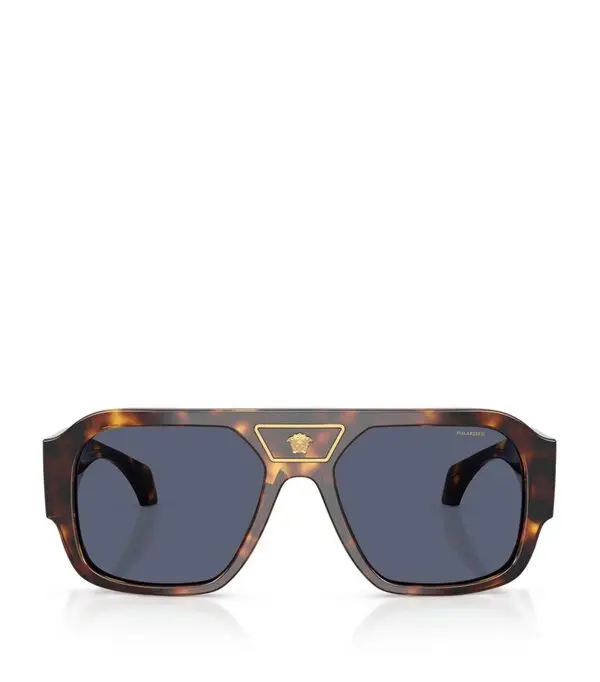 Versace Acetate Ve4508u Square Sunglasses - Brown