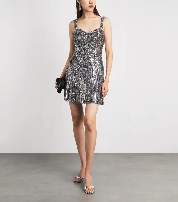 Jenny Packham Embellished Jupiter Mini Dress