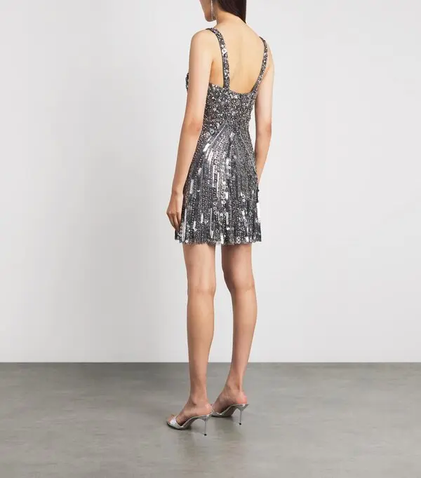 Jenny Packham Embellished Jupiter Mini Dress