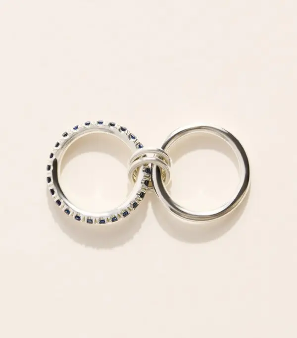 SPINELLI KILCOLLIN Sterling And Sapphire Enzo Ring