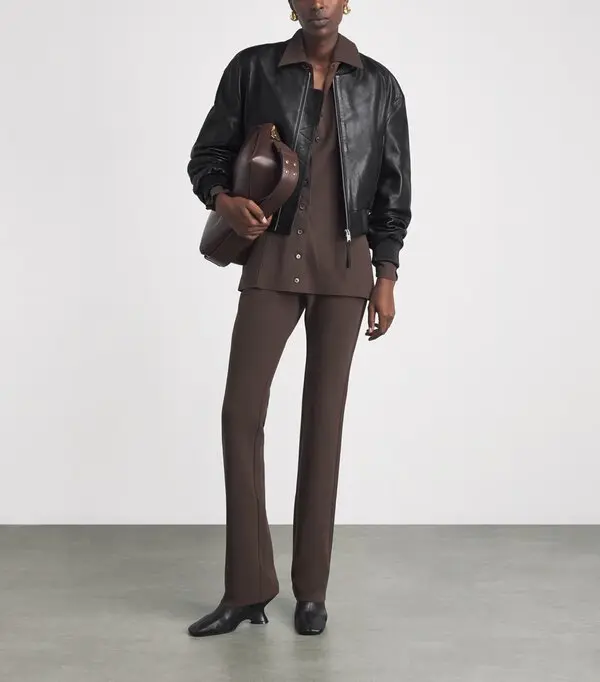 ARMA Hannah Leather Bomber Jacket