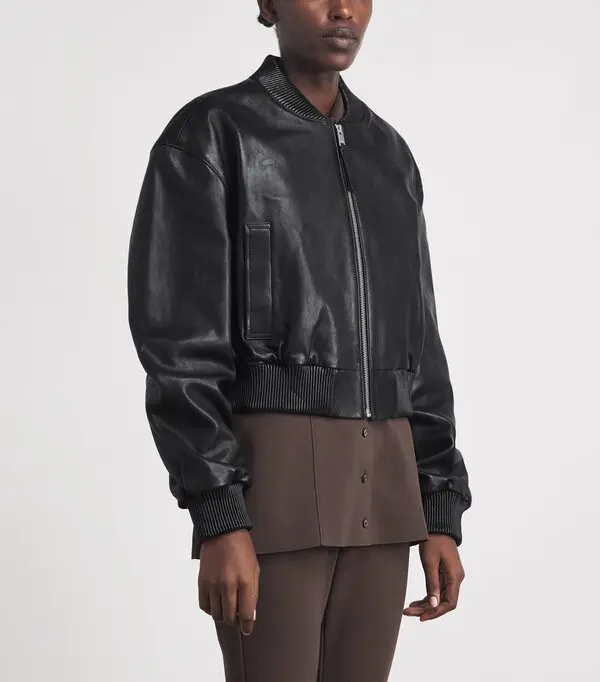 ARMA Hannah Leather Bomber Jacket