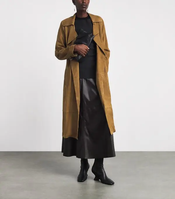 ARMA Lamb Suede Yava Trench Coat