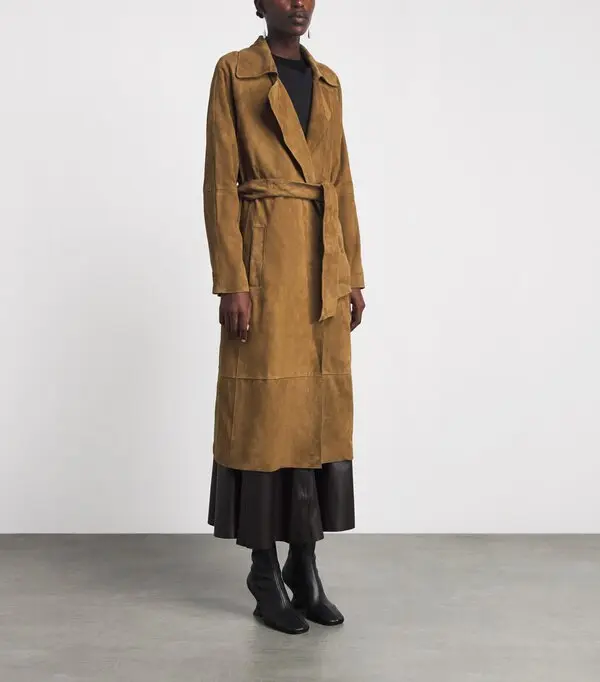 ARMA Lamb Suede Yava Trench Coat