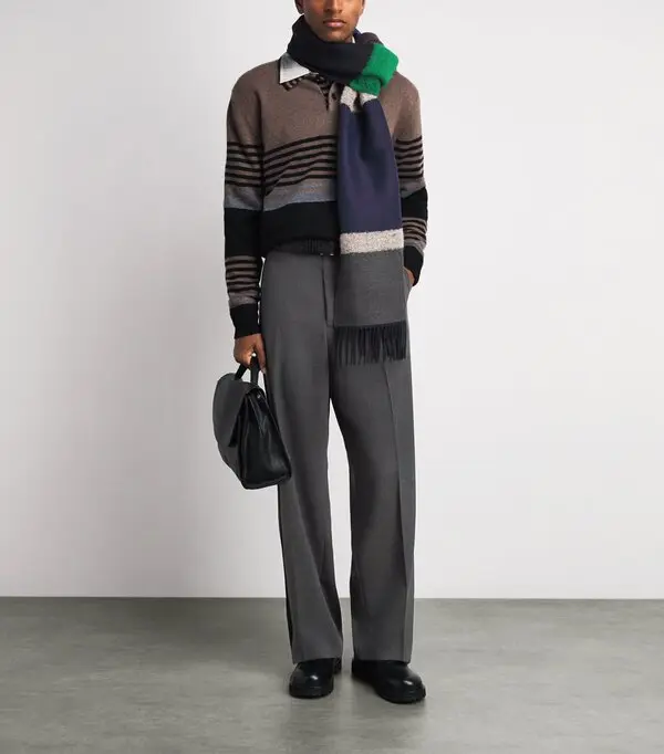 Paul Smith Bouclé Stripe Scarf