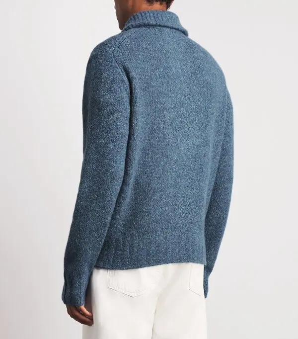 ALLUDE Cashmere Quarter-zip Sweater