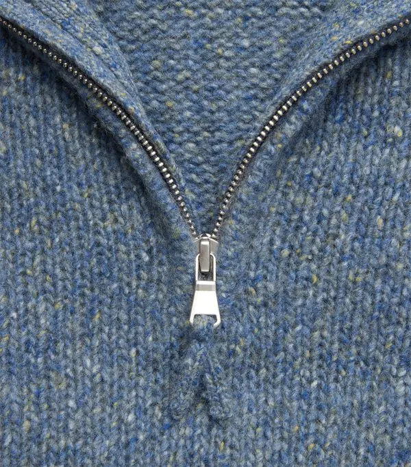 ALLUDE Cashmere Quarter-zip Sweater