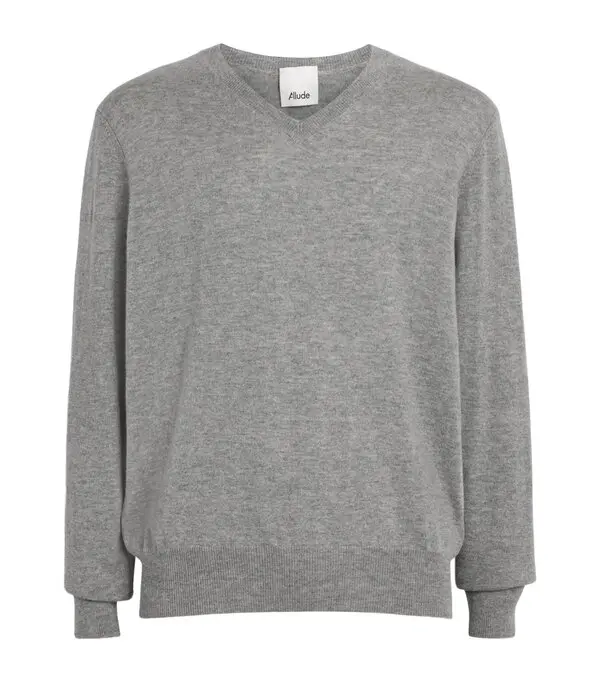 ALLUDE Cashmere V-neck Sweater