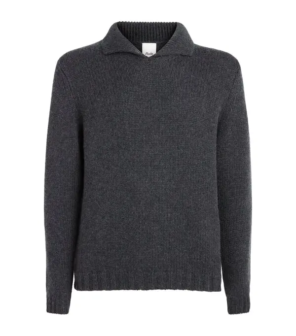 ALLUDE Cashmere Collared Sweater