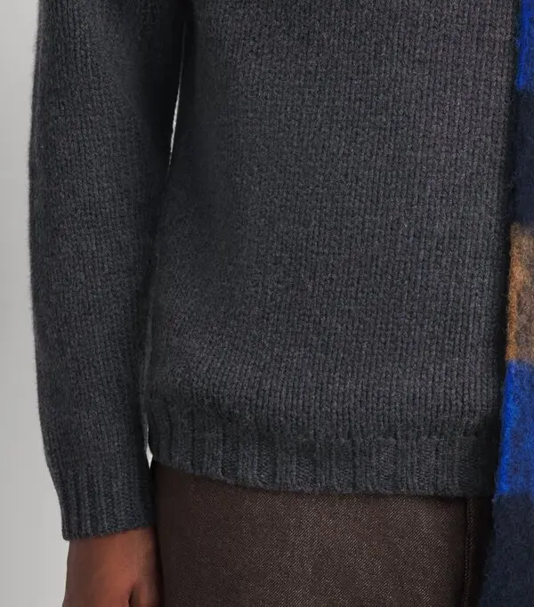 ALLUDE Cashmere Collared Sweater