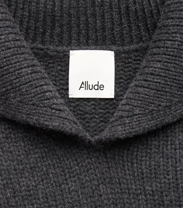 ALLUDE Cashmere Collared Sweater