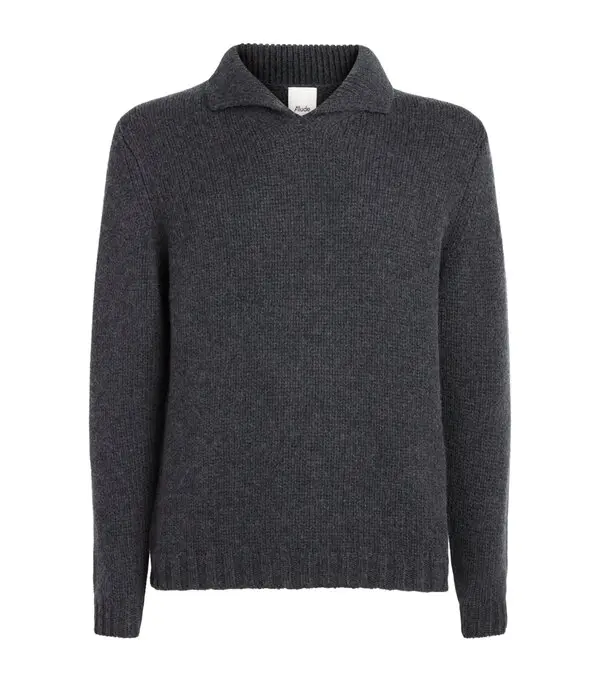 ALLUDE Cashmere Collared Sweater