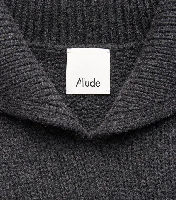 ALLUDE Cashmere Collared Sweater