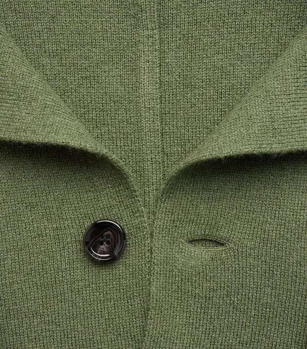 ALLUDE Virgin Wool-cashmere Overshirt - Green