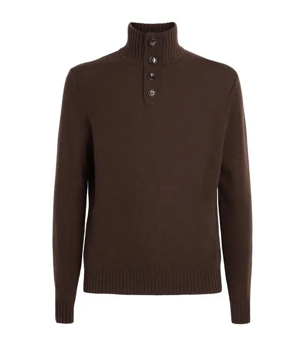 ALLUDE Wool-cashmere High-neck Sweater