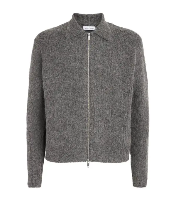 SAMSØE SAMSØE Alpaca-blend Sajob Zip-up Cardigan