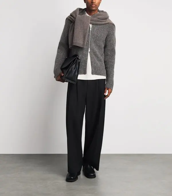 SAMSØE SAMSØE Alpaca-blend Sajob Zip-up Cardigan