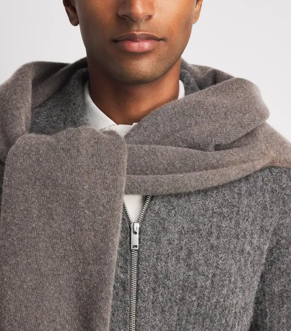 SAMSØE SAMSØE Alpaca-blend Sajob Zip-up Cardigan