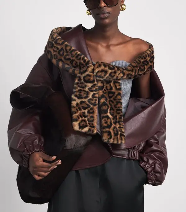 Source Unknown Faux Fur Inko Scarf