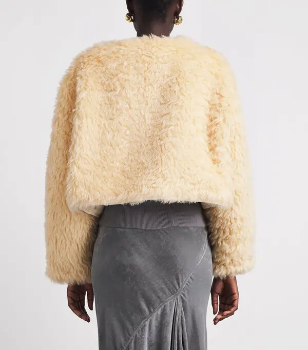 Source Unknown Shearling Cropped Jacket