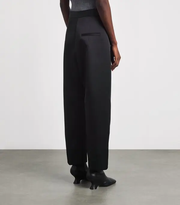 Source Unknown Satin Wide-leg Tuxedo Trousers