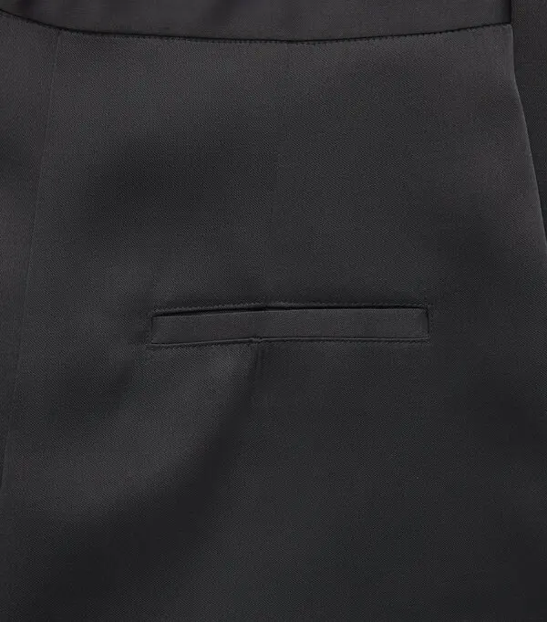 Source Unknown Satin Wide-leg Tuxedo Trousers