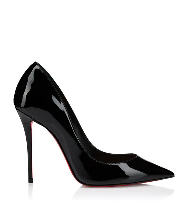 CHRISTIAN LOUBOUTIN La Pigalle 100 Patent Pumps - Black