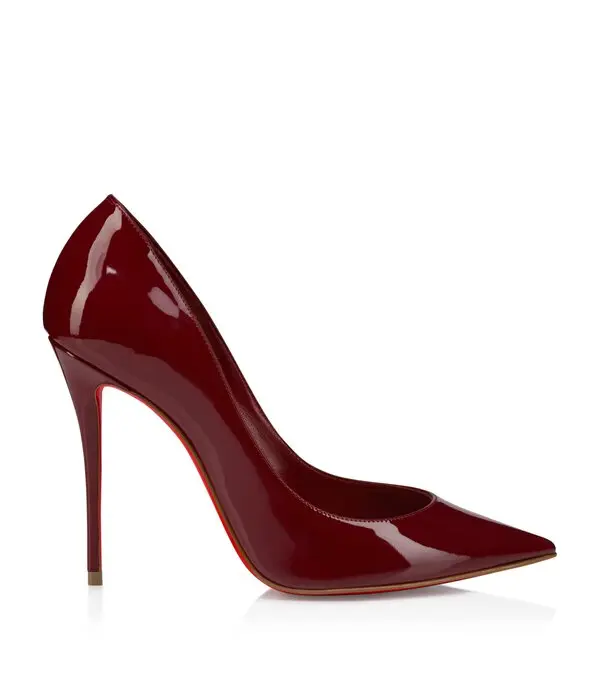 CHRISTIAN LOUBOUTIN La Pigalle 100 Patent Pumps - Red