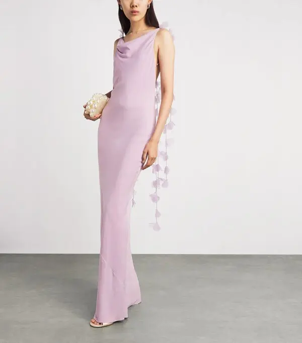 Cult Gaia Silk Satin Nymeria Gown
