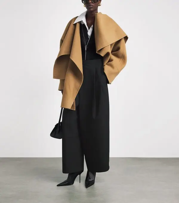 Source Unknown Leiko Pleated Wide-leg Trousers