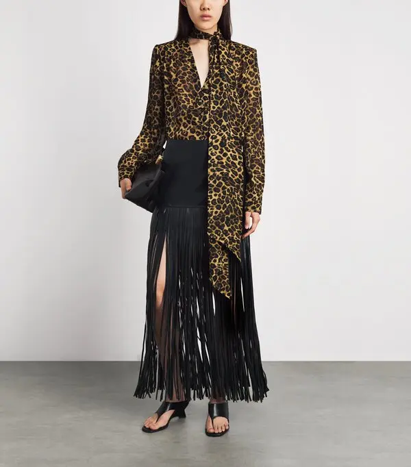 TOCCIN Fringe Soren Mini Skirt