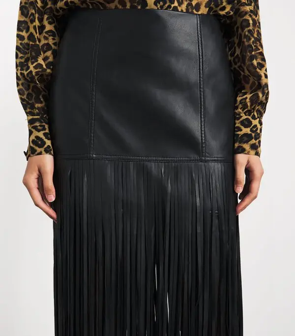 TOCCIN Fringe Soren Mini Skirt