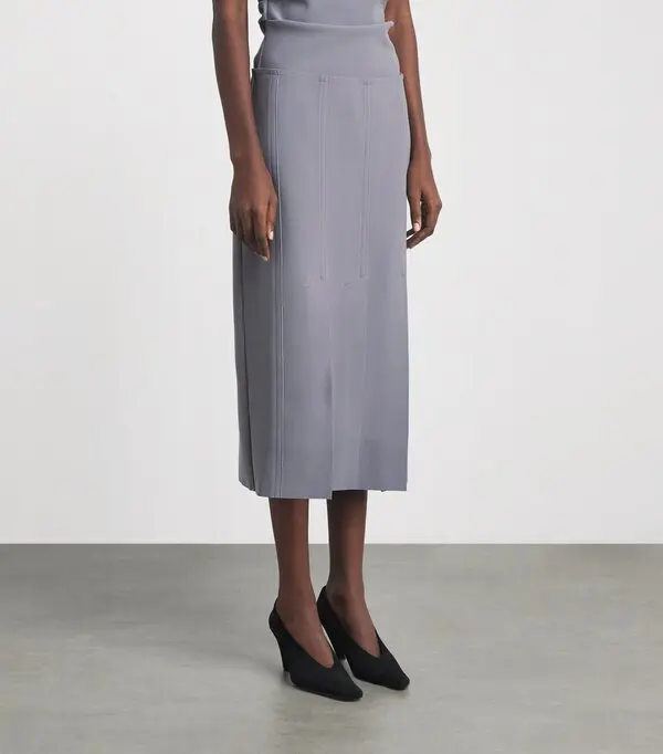 BIRROT Lay 2 Pleated Midi Skirt