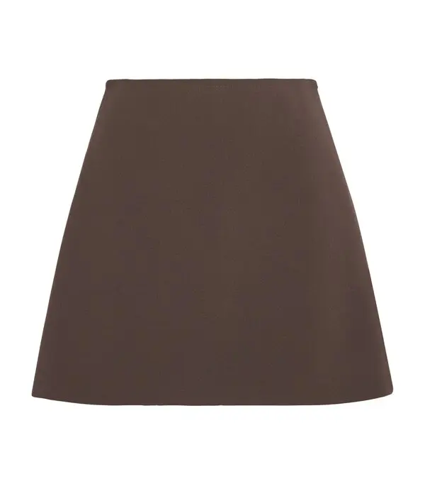 BIRROT Lay 3 A-line Mini Skirt - Brown