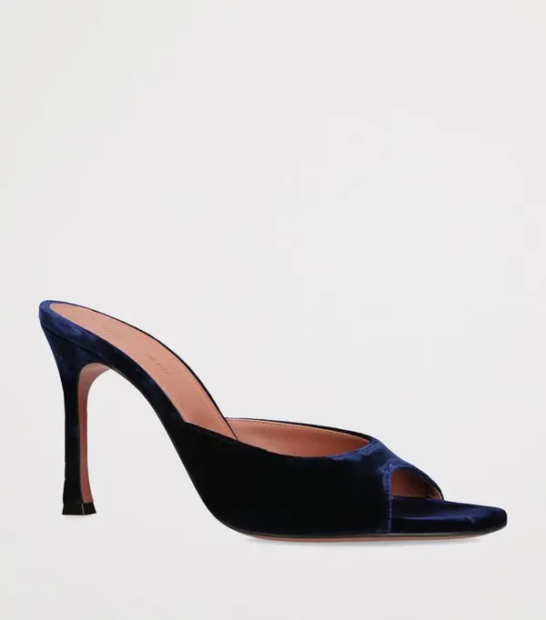 Amina Muaddi Velvet Alexa Mules 95