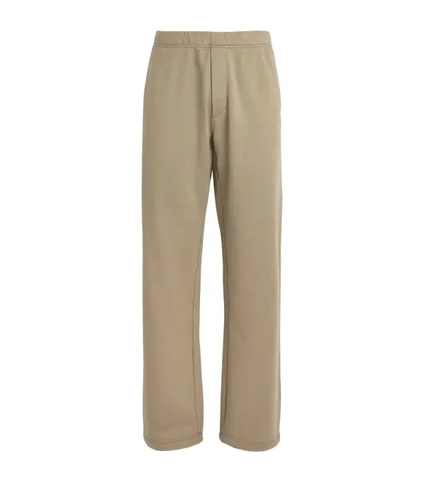 C.P. COMPANY Cotton Diagonal Raised Fleece Sweatpants - Grey