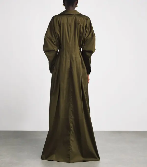 Palmer//harding Sateen Honesty Opens Maxi Dress