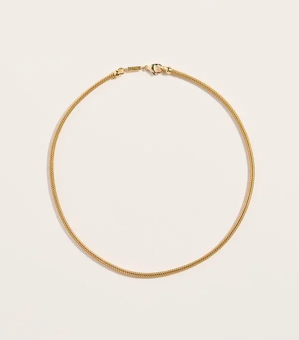 AZLEE Yellow Divine Woven Necklace - Gold