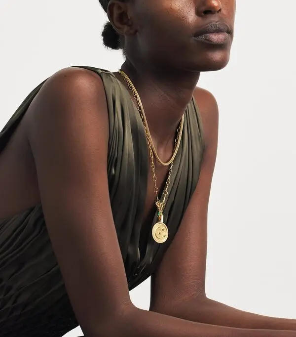 AZLEE Yellow Divine Woven Necklace