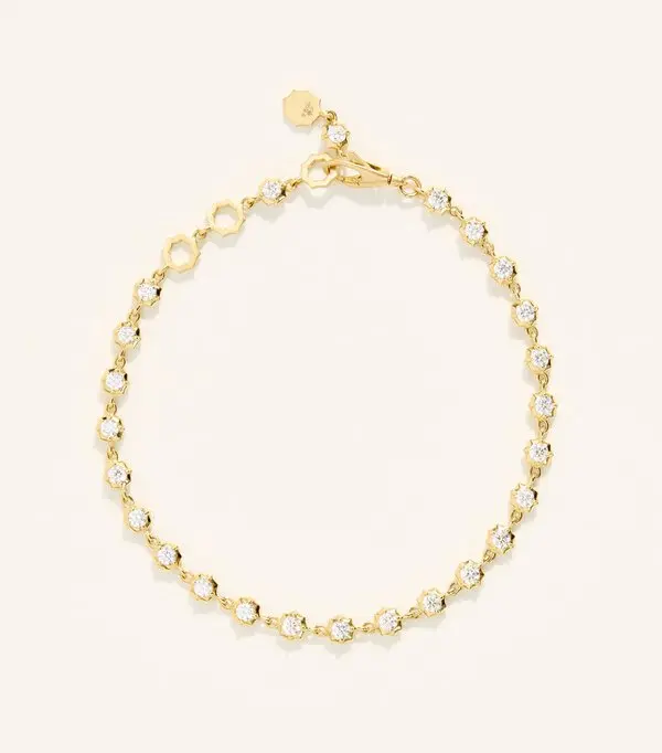 JADE TRAU Yellow And Diamond Sophisticate Tennis Bracelet - Gold