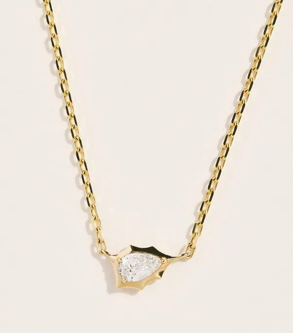 JADE TRAU Small Yellow And Diamond Envoy Alchemy Necklace - Gold