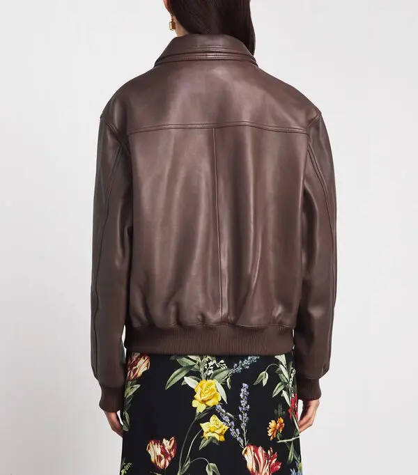 Alice + Olivia Double-layer Collins Leather Jacket