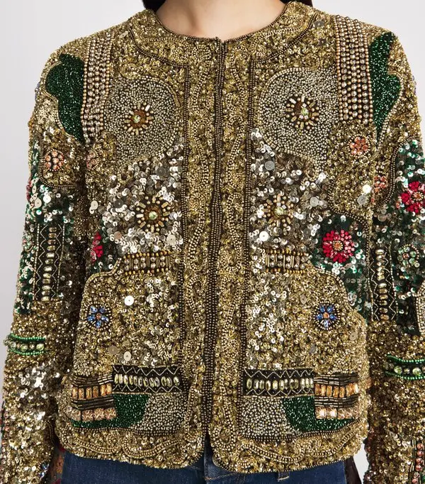 Alice + Olivia Embellished Kidma Jacket